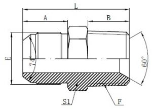 Britse Hidrouliese Adapter - YH Hydraulic